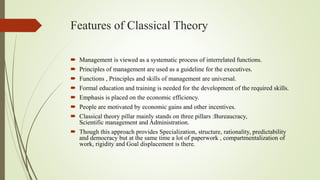 Classical Approach of Management | PPTX