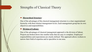 Classical Approach of Management | PPTX