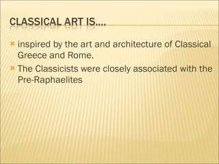 Classical Art Presentation | PPT
