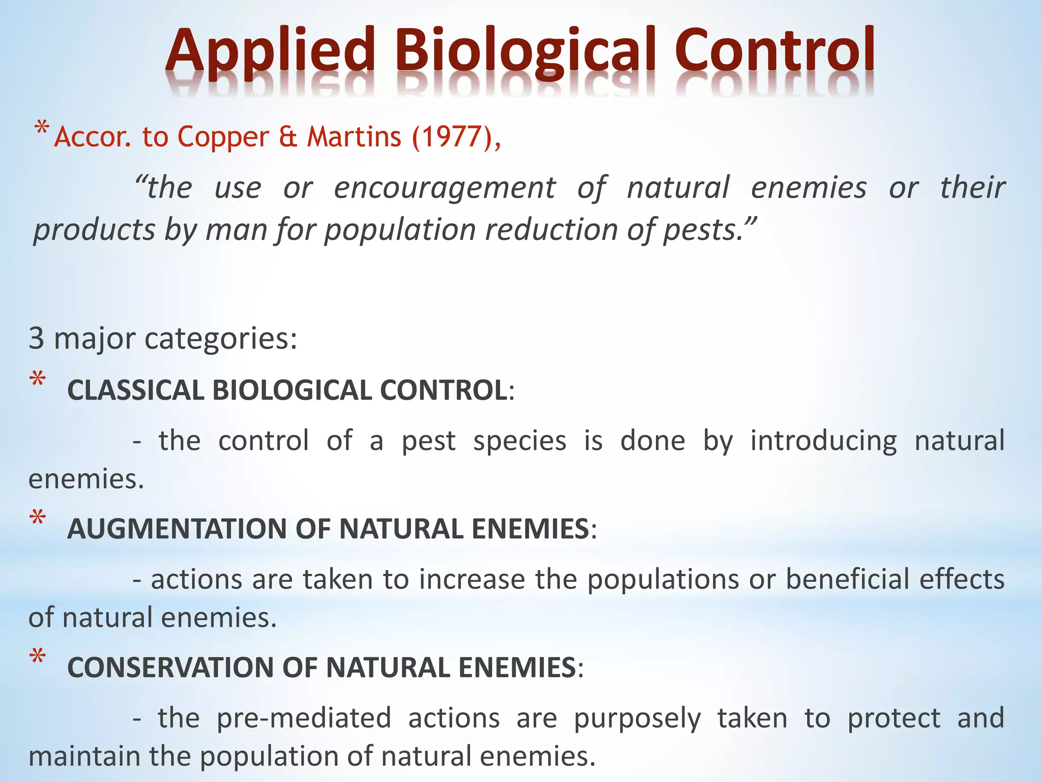 Classical biological control | PPTX