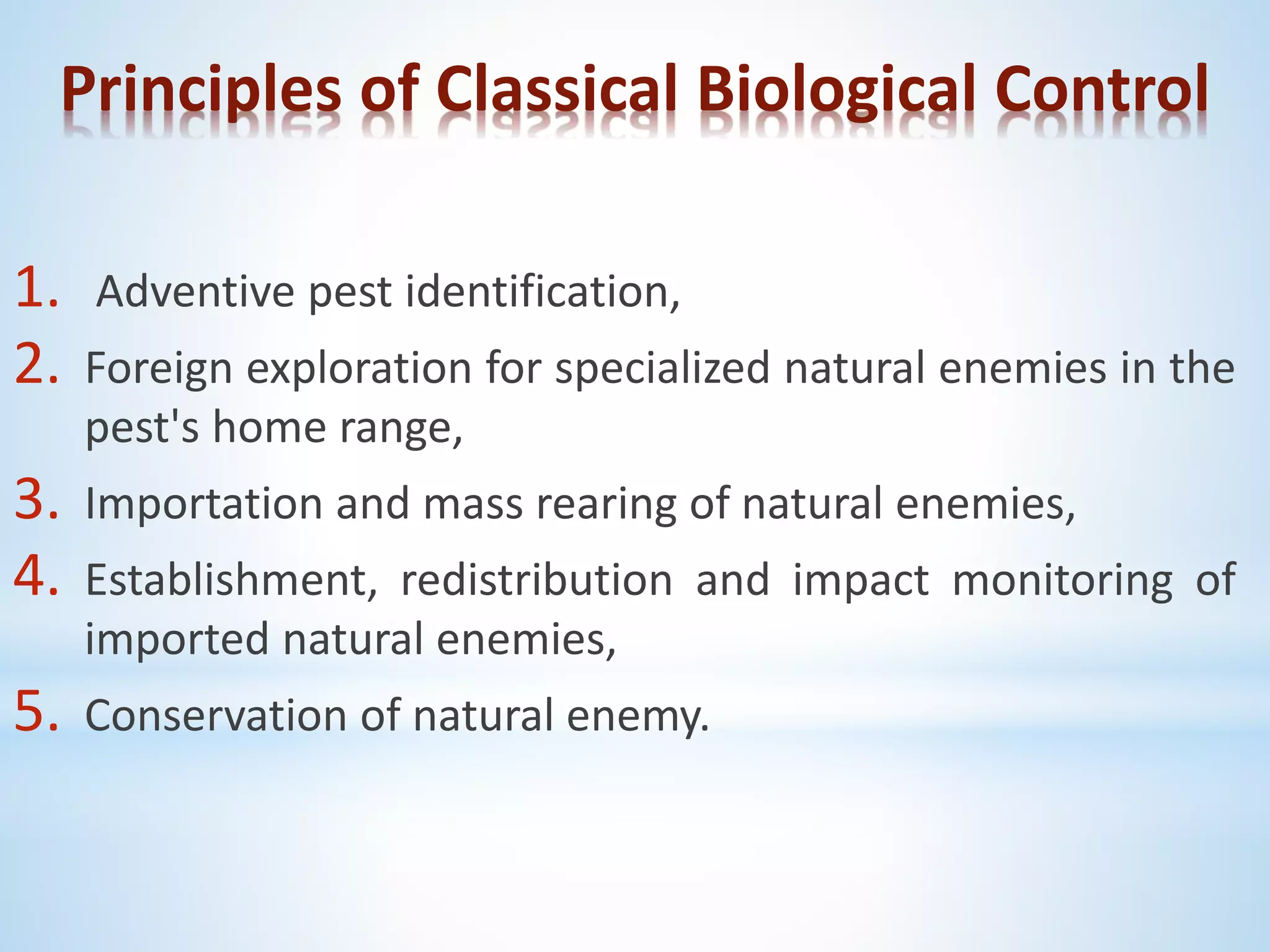 Classical biological control | PPTX