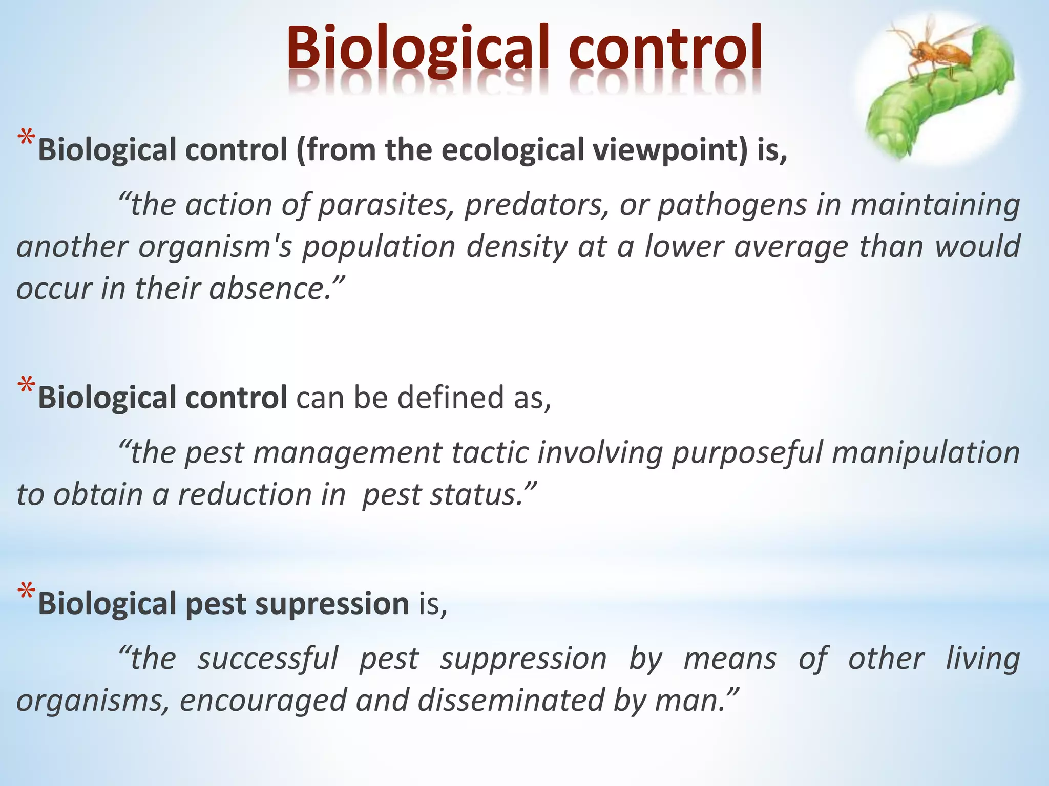 Classical biological control | PPTX