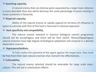 Classical biological control | PPTX
