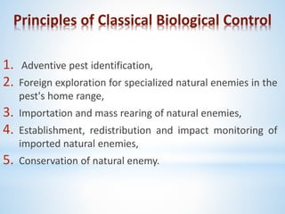 Classical biological control | PPTX