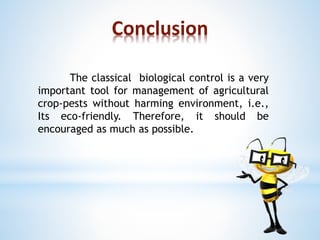 Classical biological control | PPTX