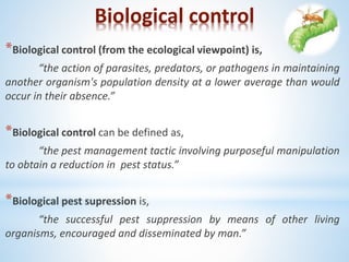 Classical biological control | PPTX