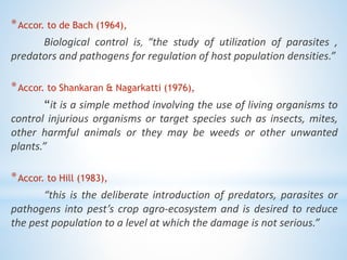 Classical biological control | PPTX