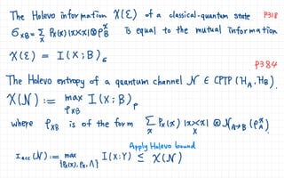 Classical communication over quantum channel | PDF