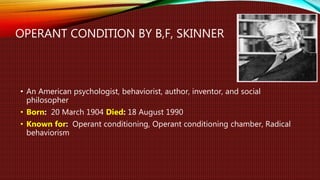 classical conditioning and operant conditioning | PPTX