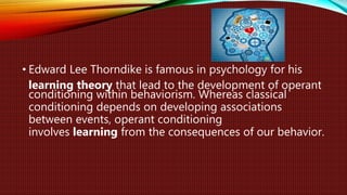 classical conditioning and operant conditioning | PPTX
