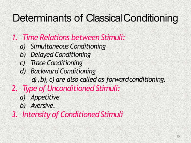 Classical conditional theory dr. babita | PPTX