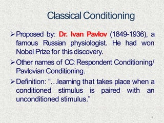 Classical conditional theory dr. babita | PPTX