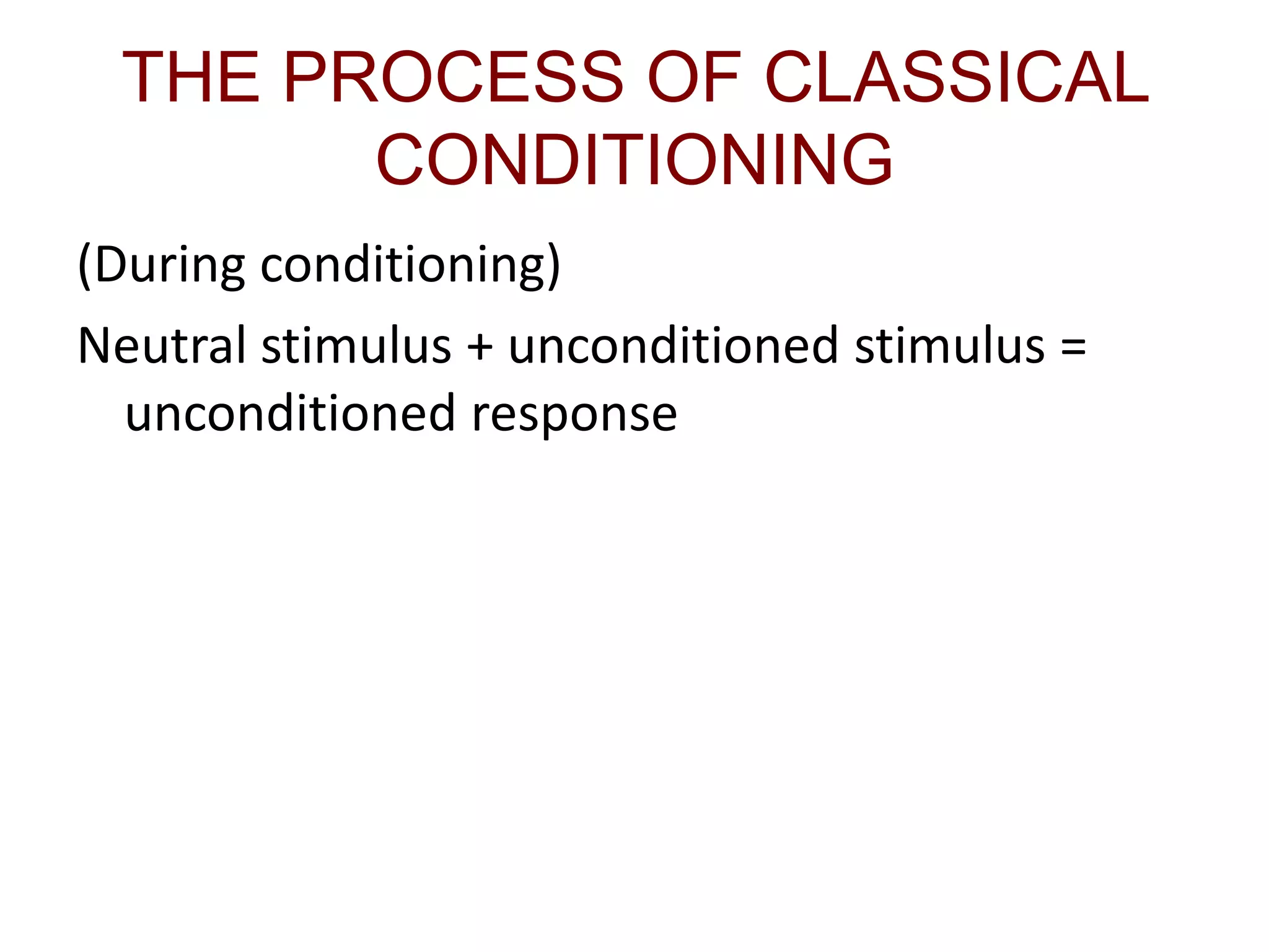 Classical conditioning | PPT