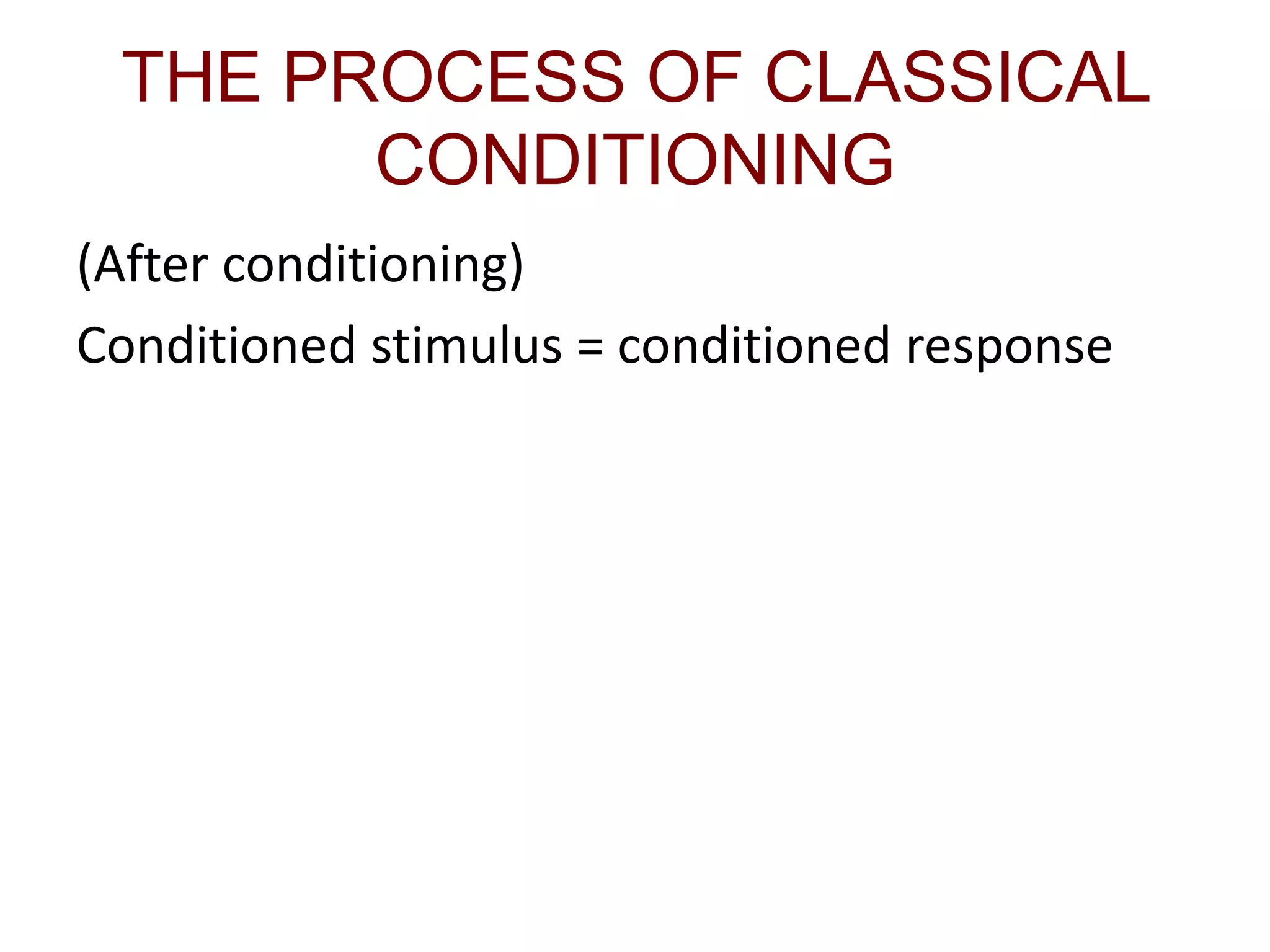 Classical conditioning | PPTX
