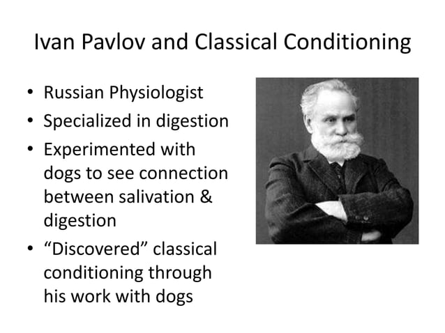Classical conditioning | PPTX | Dogs | Pets