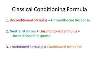 Classical conditioning | PPTX