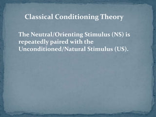 Classical conditioning | PPTX