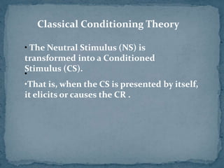 Classical conditioning | PPTX