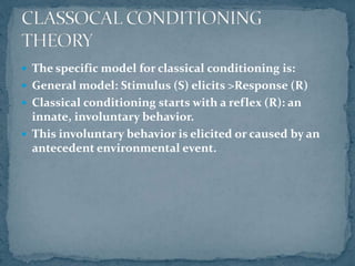 Classical conditioning | PPTX