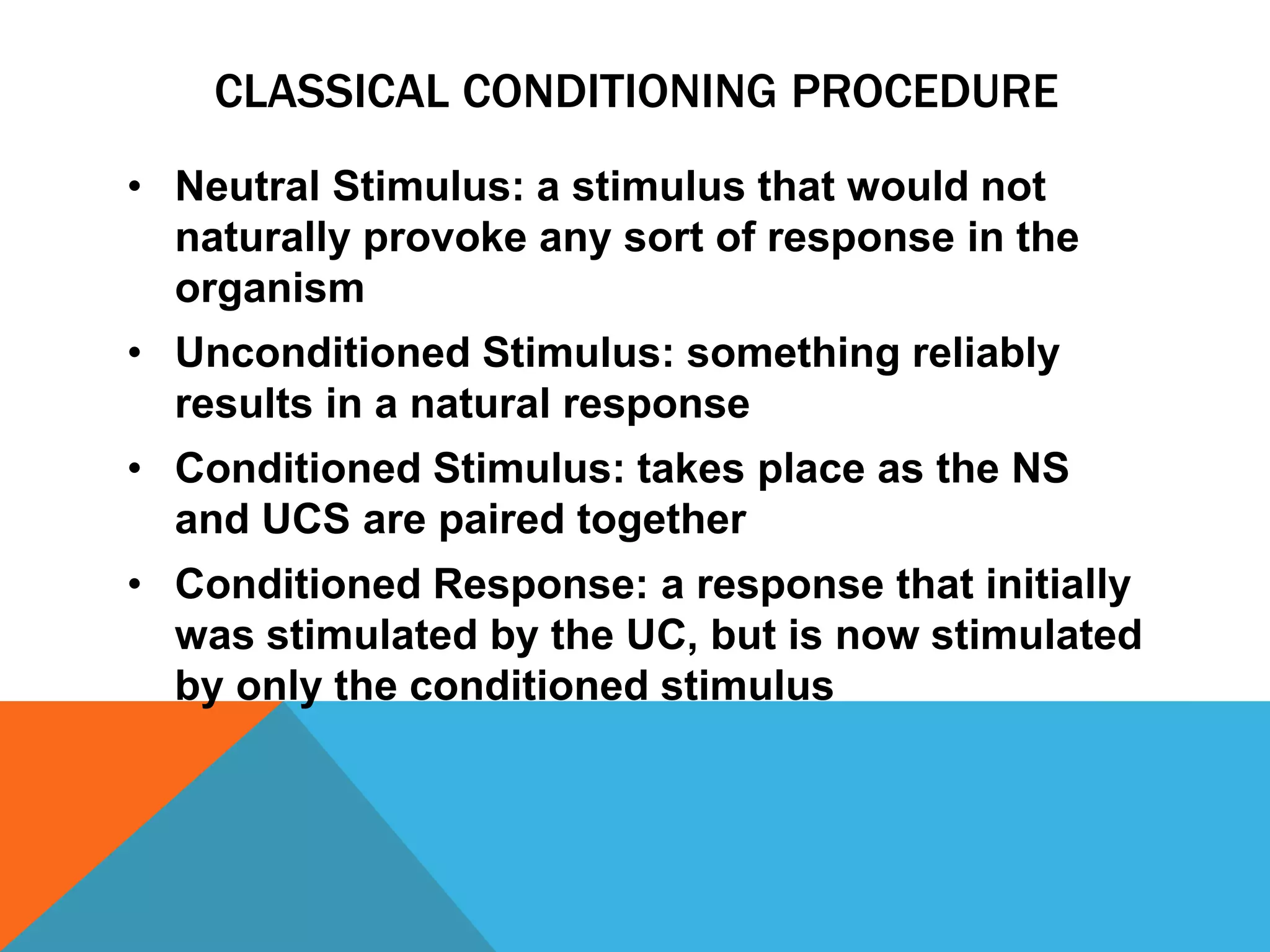 Classical Conditioning | PPTX