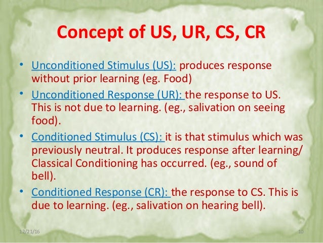 Classical conditioning