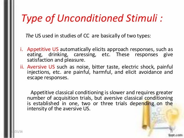 Classical conditioning