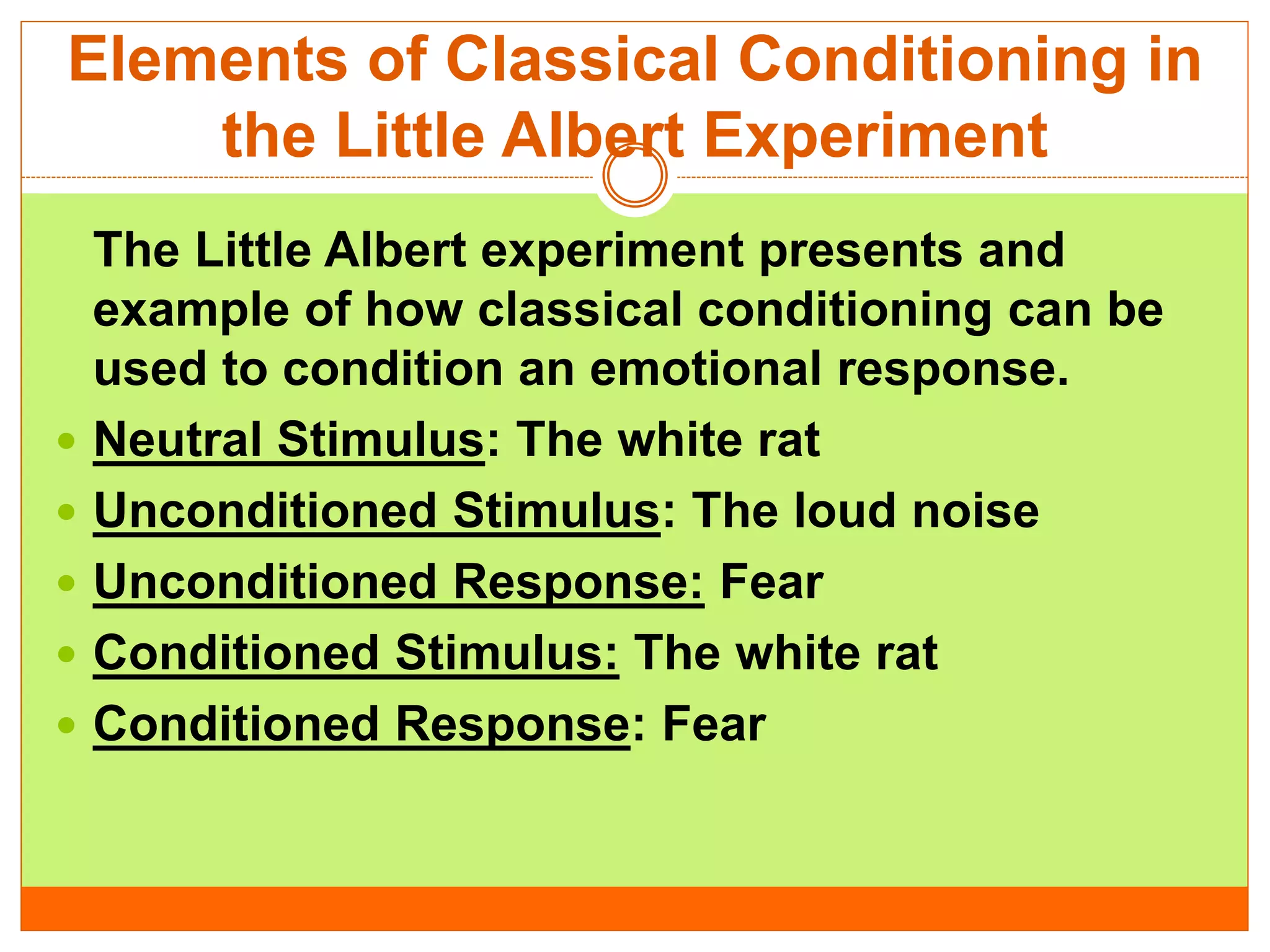 Classical conditioning | PPTX