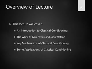 Behaviorism and Classical Conditioning | PPTX