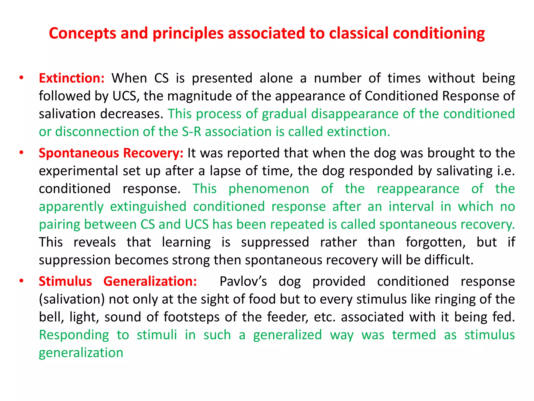 Classical conditioning | PPTX