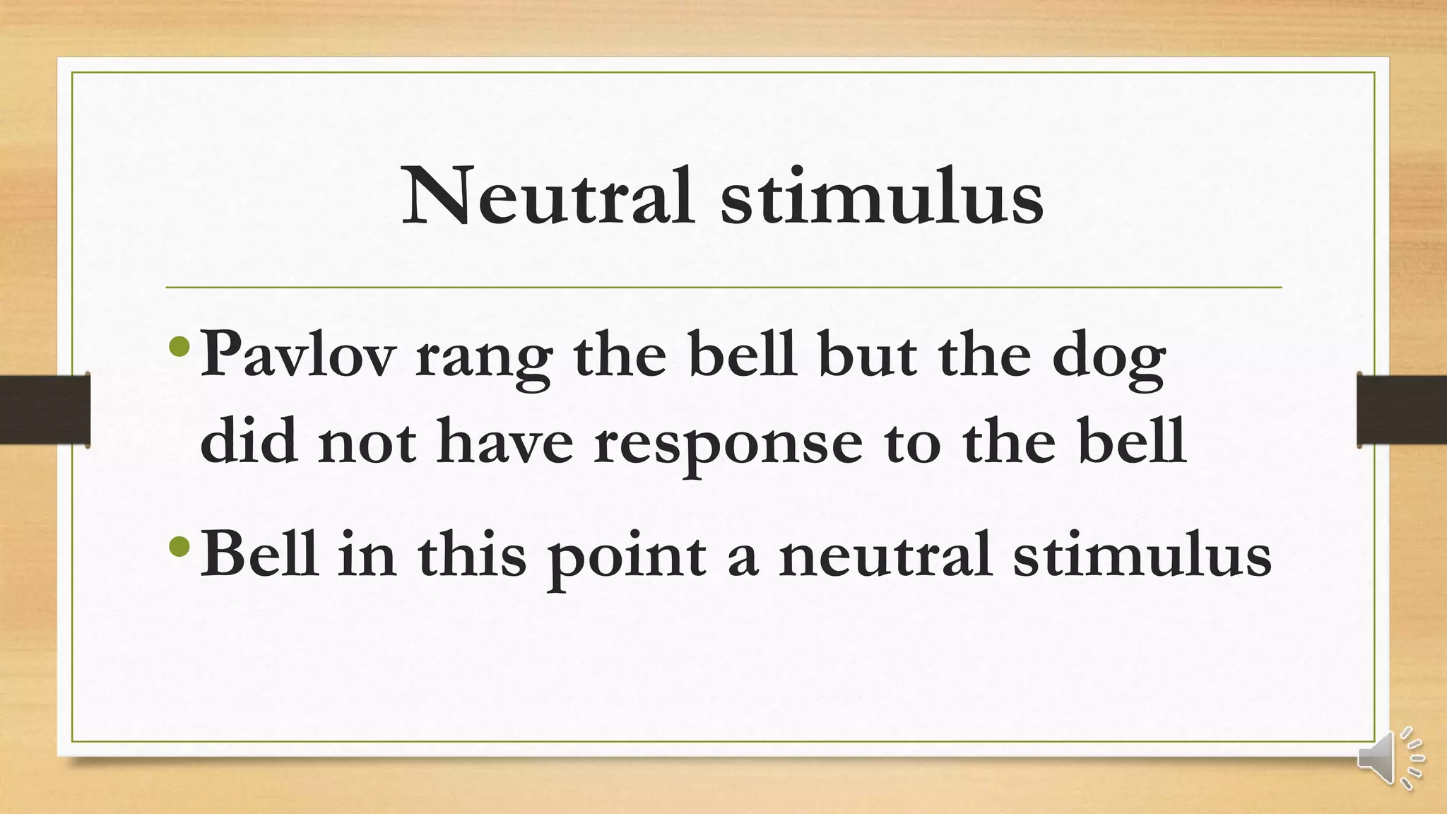Classical Conditioning theory by Pavlov | PPTX