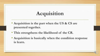 Classical Conditioning theory by Pavlov | PPTX