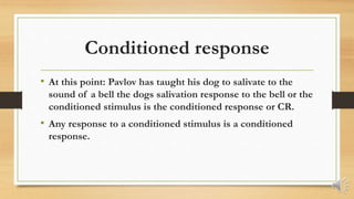 Classical Conditioning theory by Pavlov | PPTX