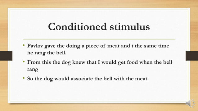 Classical Conditioning theory by Pavlov | PPTX | Dogs | Pets