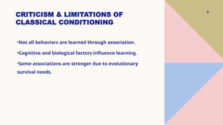 CLASSICAL CONDITIONING and important Impact | PPT