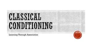 Classical Conditioning theory ppt in pdf format | PDF