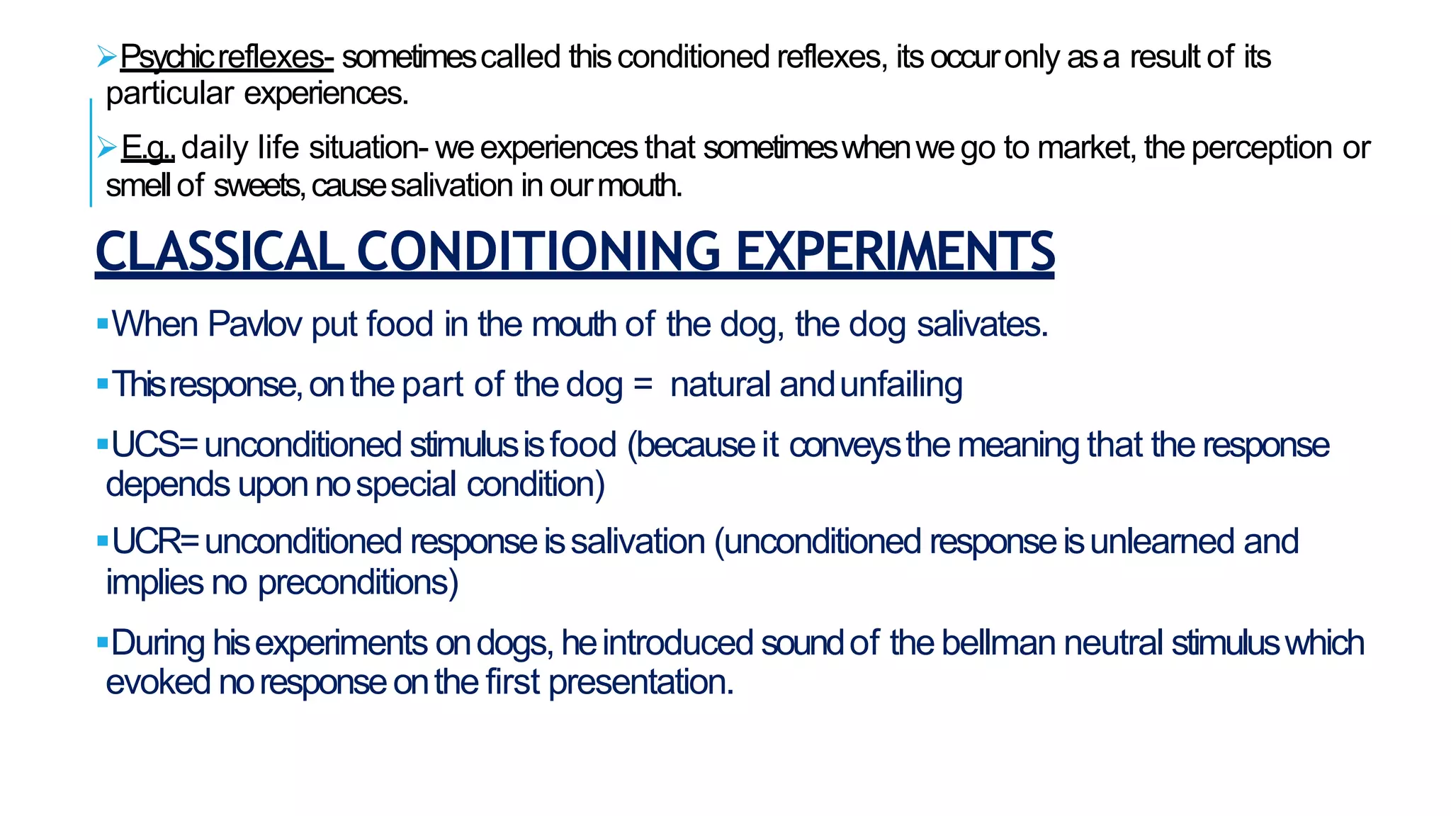 Classical conditioning | PPTX