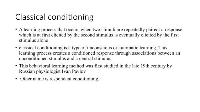 Classical conditioning b.ed notes by pavlov pptx(1).pptx
