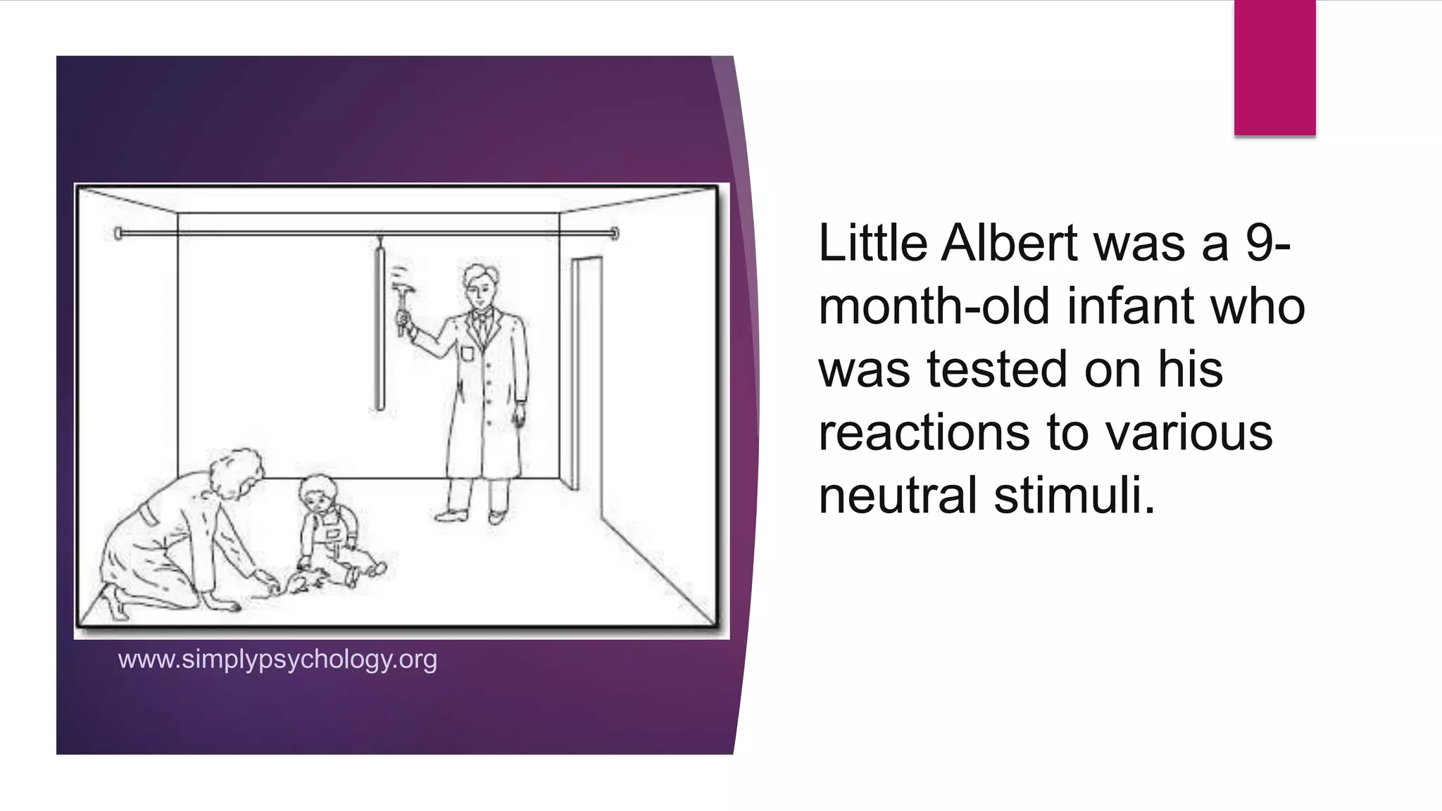 Classical conditioning little Albert's experiment | PPTX