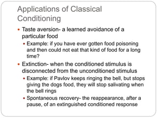 Classical conditioning notes | PPTX | Dogs | Pets