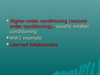 Classical conditioning notes | PPT