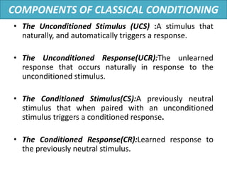 Classical conditioning theory | PPTX