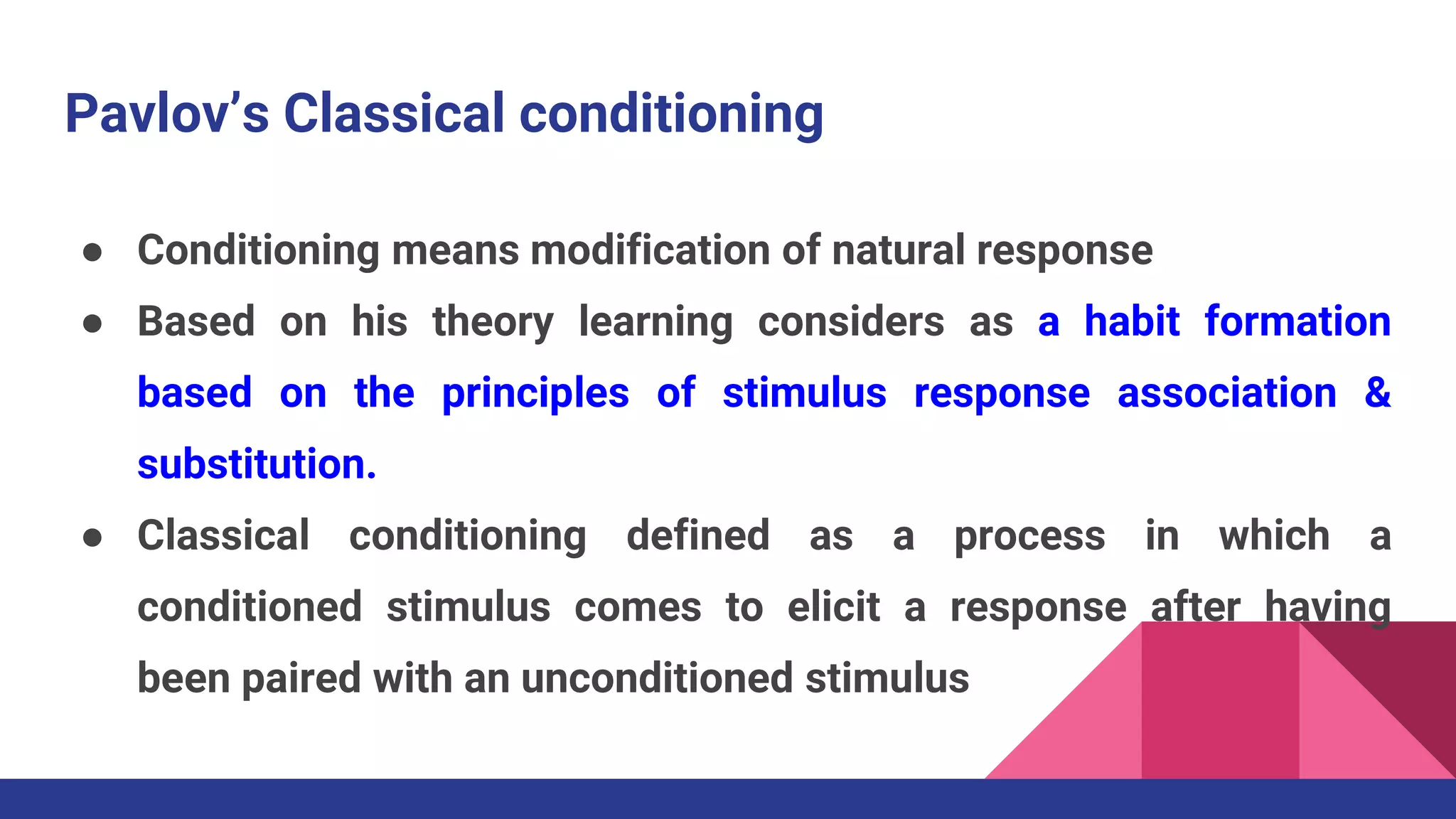 CLASSICAL CONDITIONING THEORY.pptx