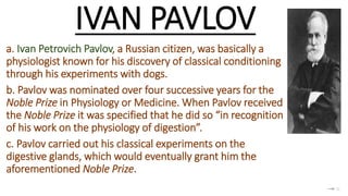 classical conditioning theory and its implications | PPTX | Dogs | Pets
