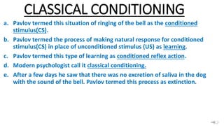 classical conditioning theory and its implications | PPTX | Dogs | Pets