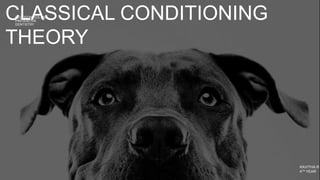 Classical conditioning theory | PPTX