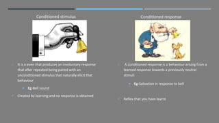 Classical conditioning theory | PPTX