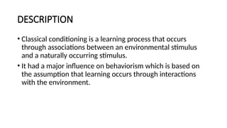 CLASSICAL CONDITIONING THEORY GROUP 2.pptx