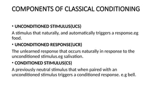 CLASSICAL CONDITIONING THEORY GROUP 2.pptx