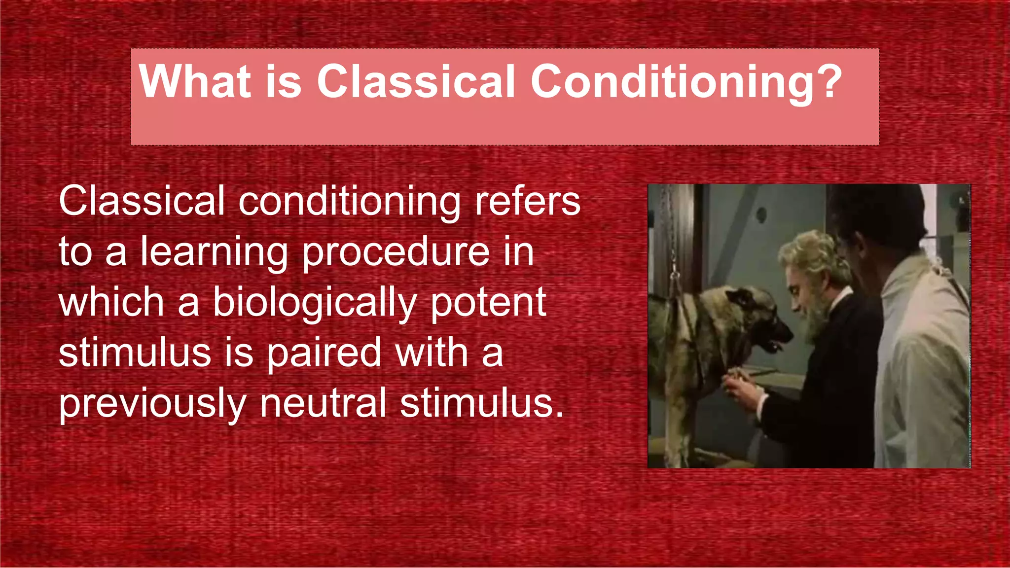 Classical conditioning vs operant conditioning (2) | PPTX