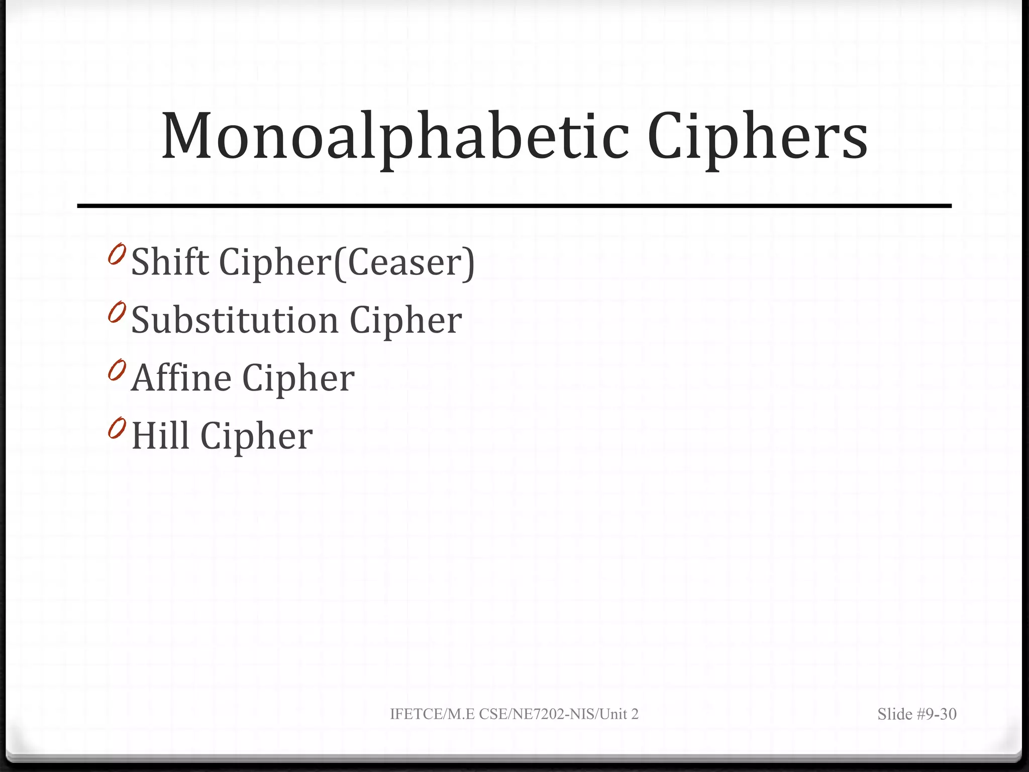 Classical cryptography | PPT
